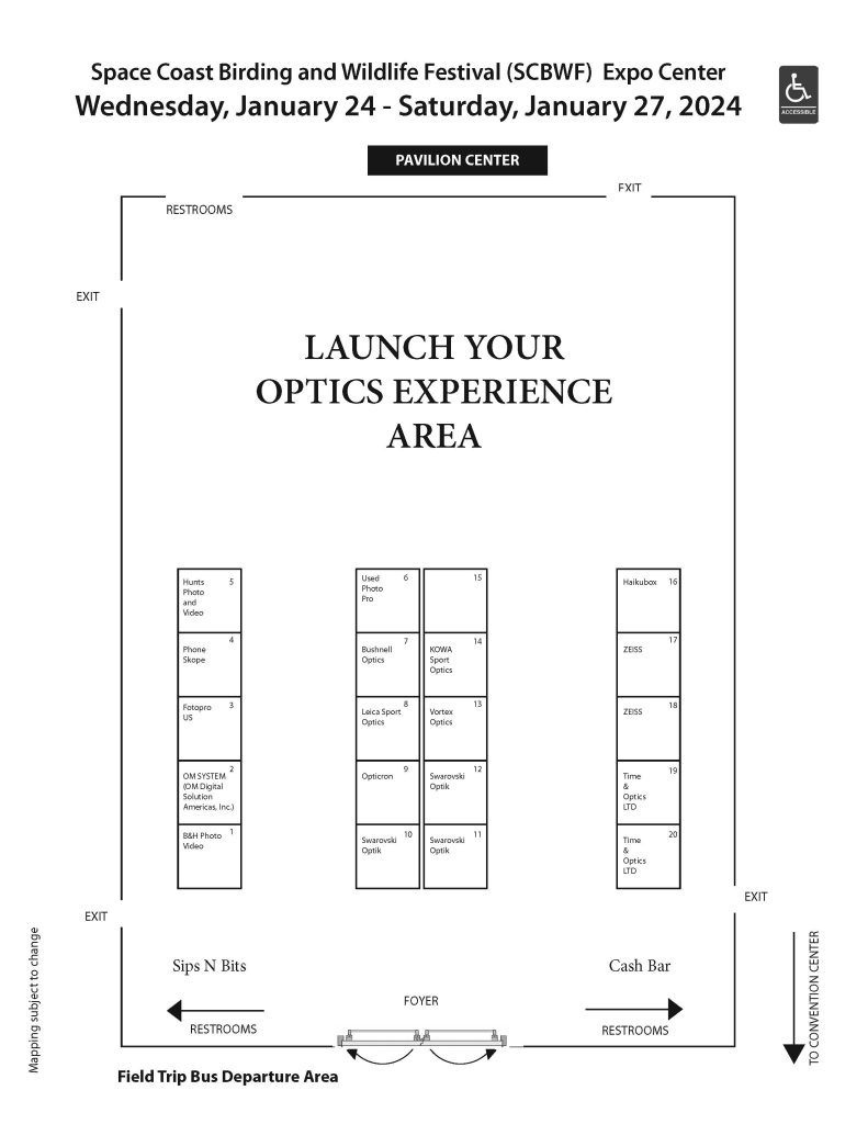 Exhibitor Map - Space Coast Birding and Wildlife Festival